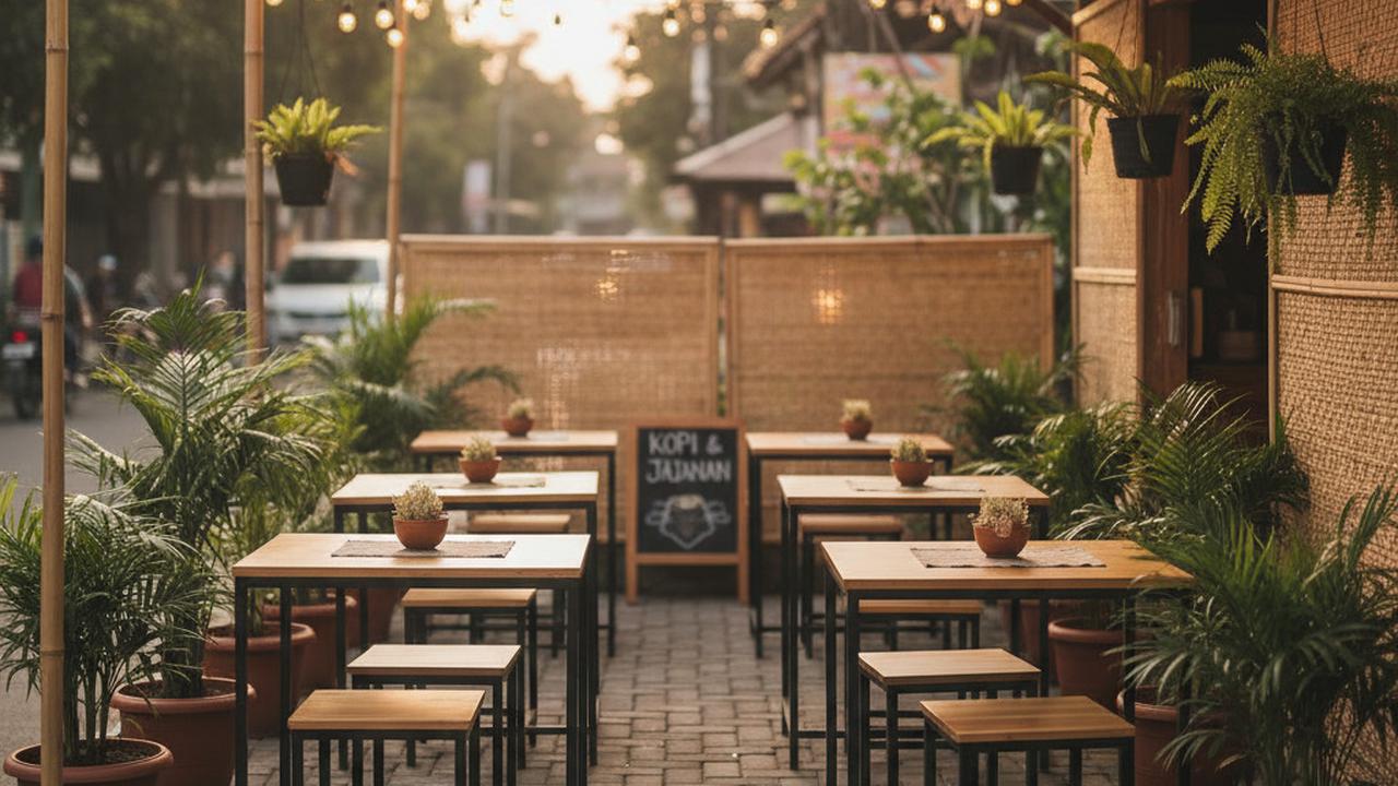 8 Desain Warung Makan Outdoor Lahan Sempit, Inspirasi Memaksimalkan ...