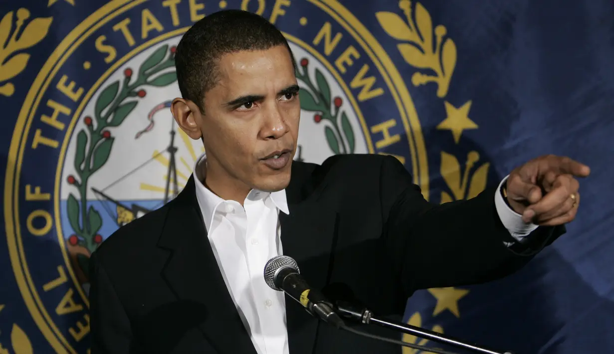 Gaya Obama Berpidato Sebelum Jadi Presiden - Foto Liputan6.com