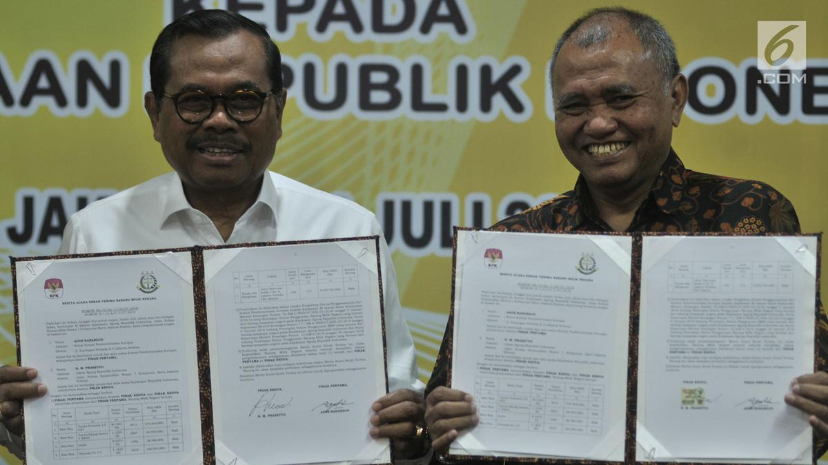 FOTO: KPK Hibahkan Barang Rampasan Hasil Korupsi ke Kejaksaan Agung ...