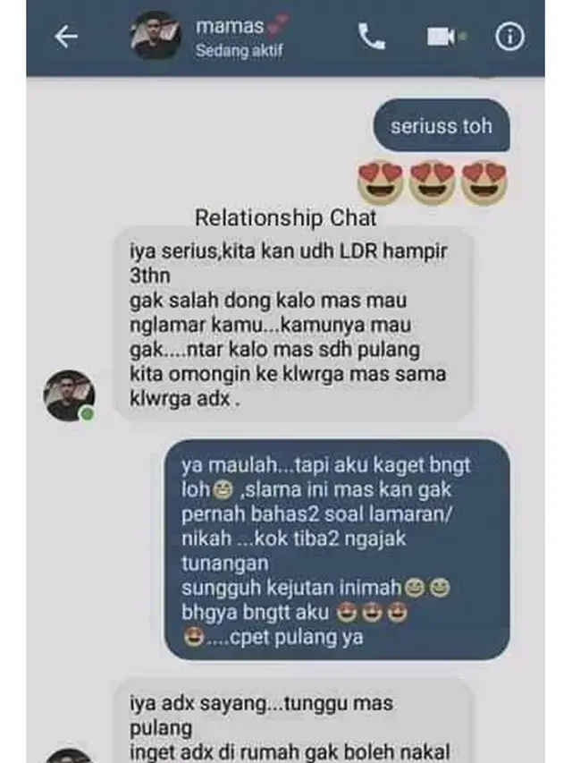 6 Chat Pasangan LDR Ingin Bertemu Ini Bikin Baper - Hot Liputan6.com