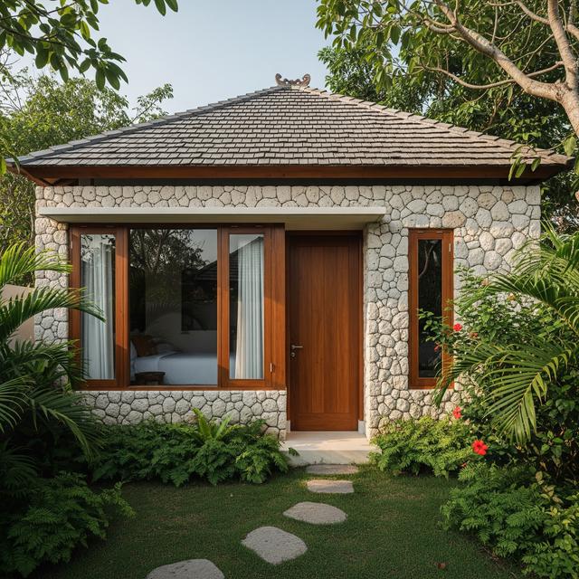 9 Model Rumah Mungil Tapi Penuh Kesan Elegan dengan Material Alami ...