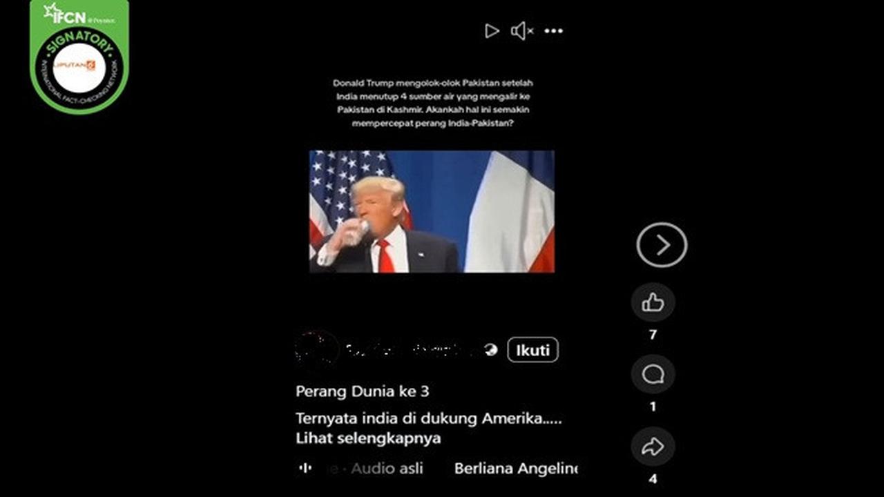 Cek Fakta: Tidak Benar dalam Video ini Presiden AS Donald Trump ...