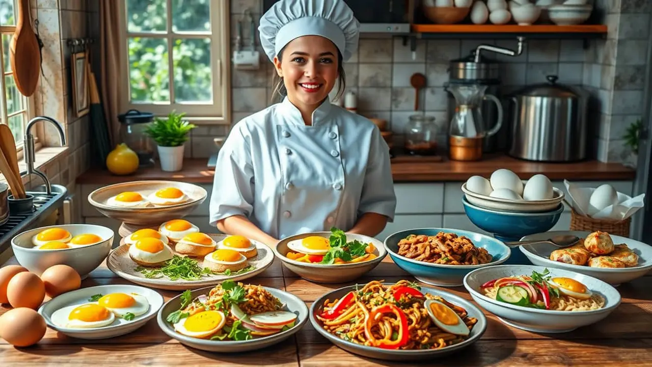 20 Resep Masakan Telur Lezat dan Praktis untuk Menu Sehari-hari, Penuh Kreasi - Feeds Liputan6.com