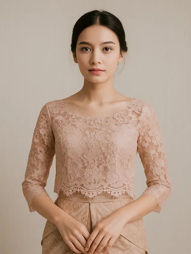 Brokat Model Kebaya Modern Simple 2025, Tampil Anggun dan Elegan - Hot ...