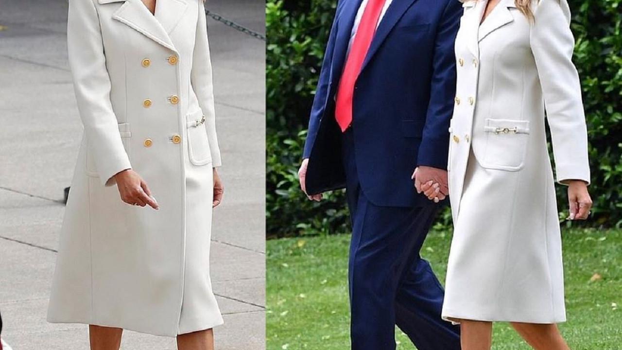 Melania Trump Tampil Menawan dengan Balutan Jas Putih Gucci Seharga ...