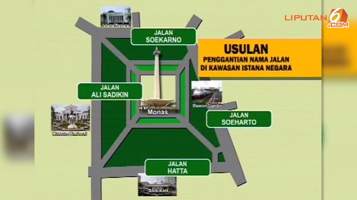 Nama Jalan Medan Merdeka Diganti, Jokowi: 10 November Diresmikan - News ...