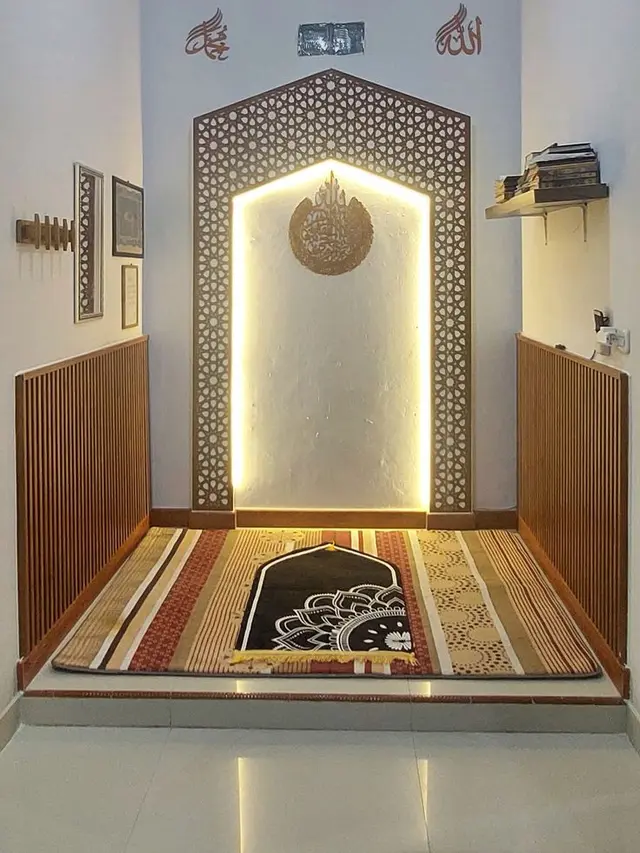 5 Inspirasi Desain Mihrab Minimalis Hemat Biaya untuk Mushola di Rumah ...