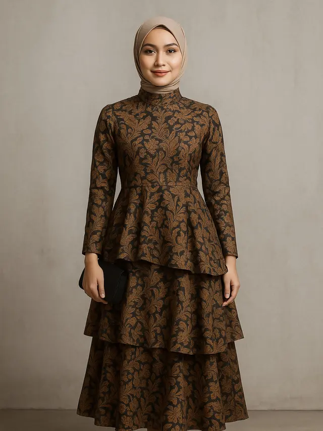 8 Model Gaun Panjang Batik Pesta Ini Bikin Kamu Jadi Pusat Perhatian ...