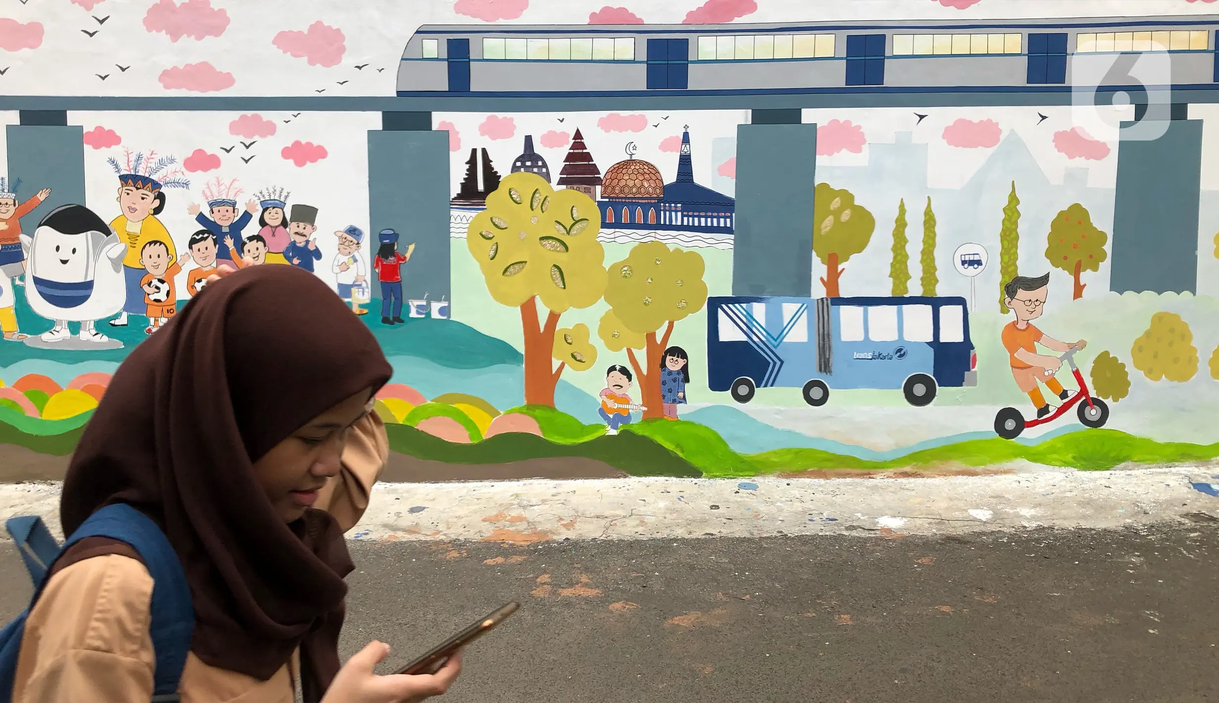 FOTO: Ditata PT MRT, Jalan Ini Jadi Terlihat Menarik - Foto Liputan6.com