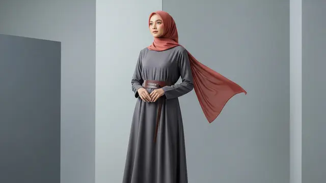 18 Model Baju Gamis Polos Modern Terbaru 2025, Buat Penampilan Lebih Anggun - Hot Liputan6.com