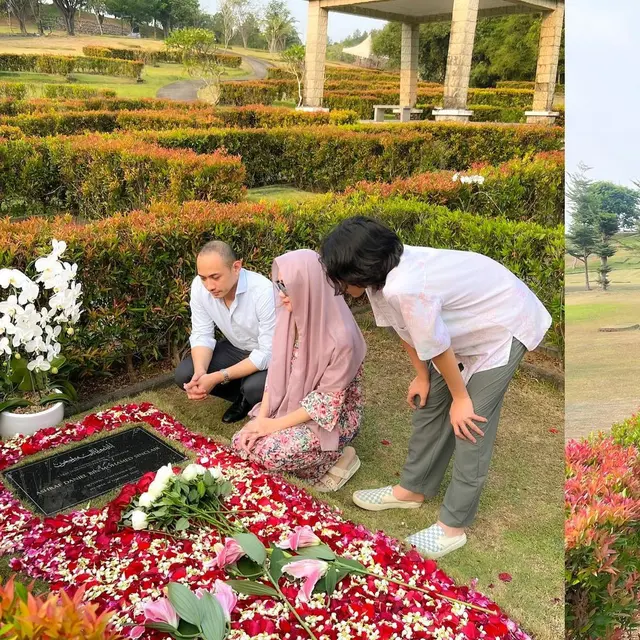 6 Potret Tiko Aryawardhana Ziarah ke Makam Ashraf Sinclair di Tepat Hari Ultahnya - Hot Liputan6.com