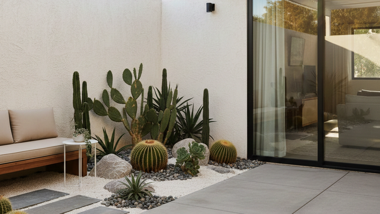 10 Model Teras Belakang Minimalis dengan Taman Pojok Rimbun, Inspirasi ...