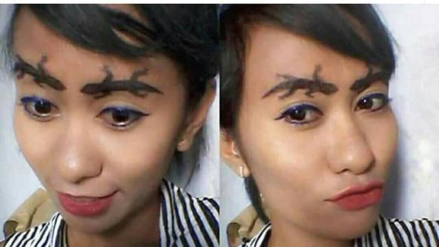 6 Alis Cewek Bentuk Cicak Ini Bikin Geli, Enggak Habis Pikir - Hot ...