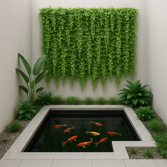 8 Desain Kolam Ikan dan Taman Minimalis di Area Sempit, Bikin Hunian ...