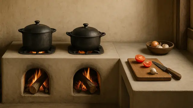 10 Contoh Model Dapur Tungku Kayu Bakar Minimalis untuk Rumah ...