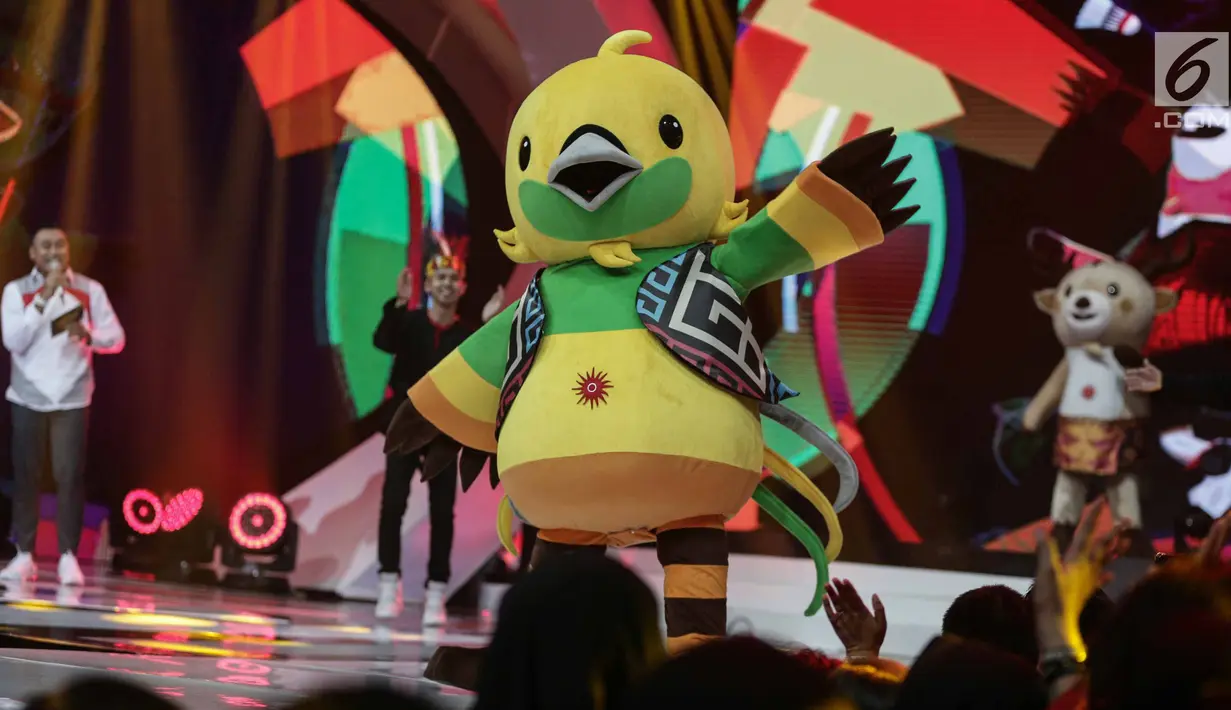 FOTO: Mengenal Lebih Dekat Tiga Maskot Asian Games 2018 - Foto Liputan6.com