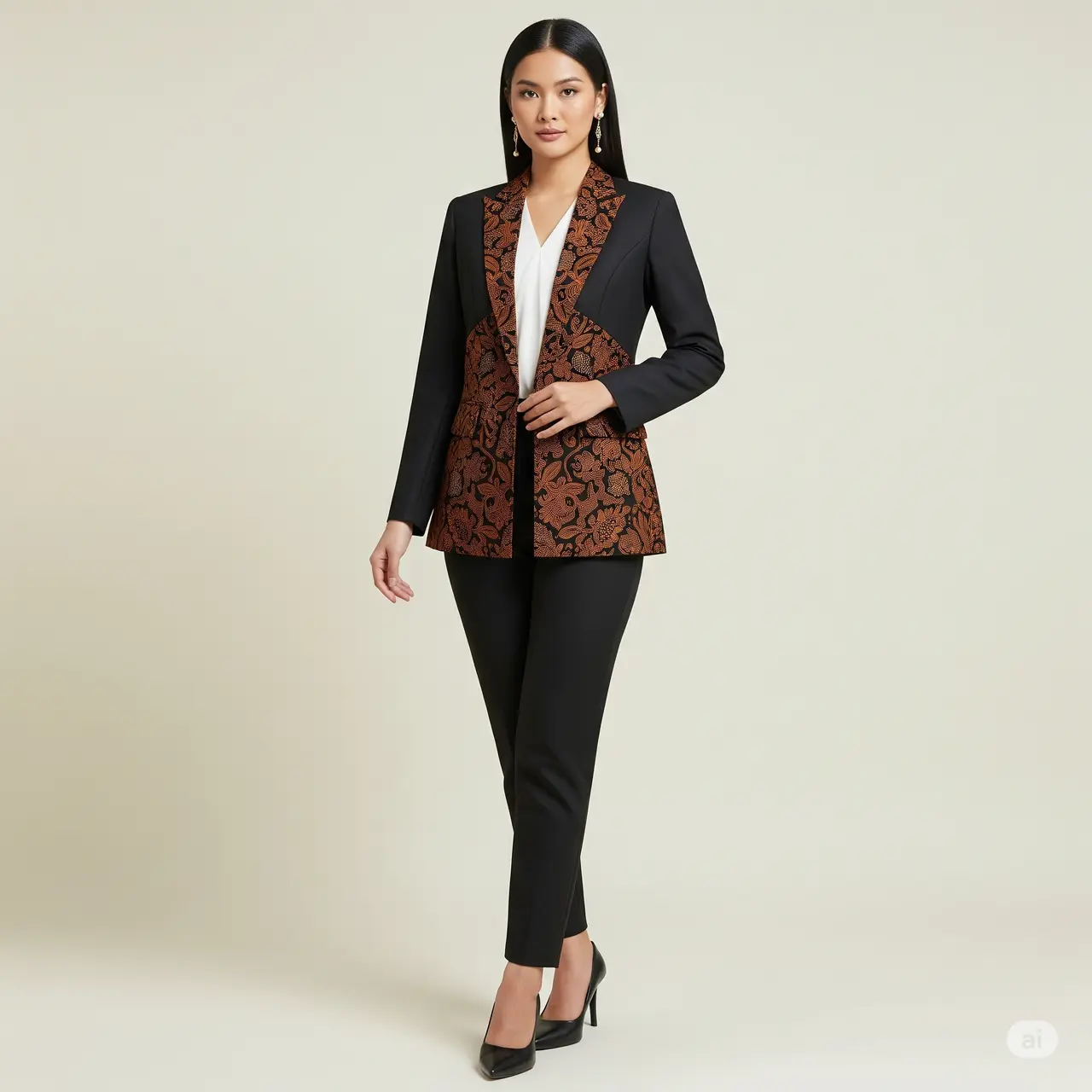 10 Model Jas Batik Masa Kini untuk Wanita: Modern dan Profesional - Hot ...