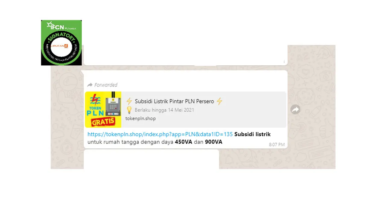 Cek Fakta: Tidak Benar Cara Mendapat Subsidi Listrik Lewat Tautan Ini ...