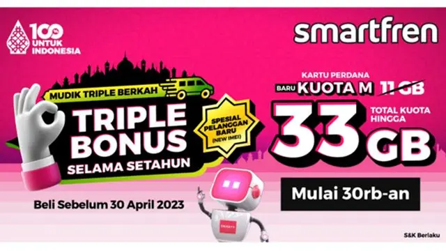 Beri Kenyamanan bagi Pemudik, Smartfren Hadirkan Mudik Triple Berkah - News Liputan6.com