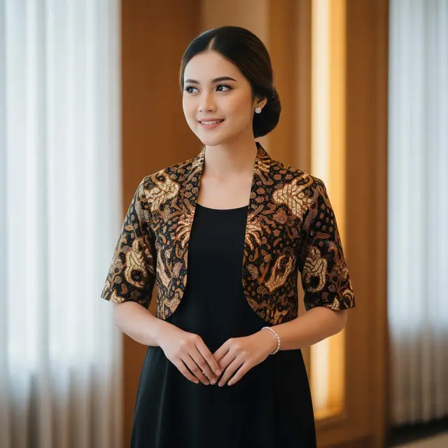 10 Rekomendasi Outer Batik Wanita Pendek Motif Etnik untuk Santai ...