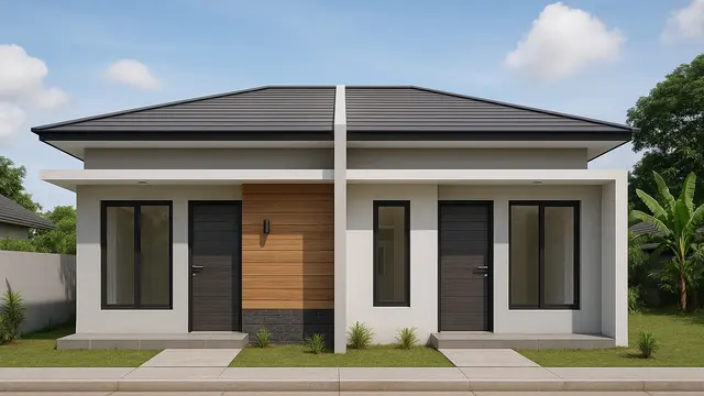 8 Model Rumah Kontrakan Sederhana 2 Pintu Minimalis, Cocok untuk ...