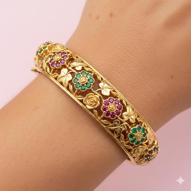 10 Model Gelang Emas Motif Ukiran Klasik Modern Terbaik 2025