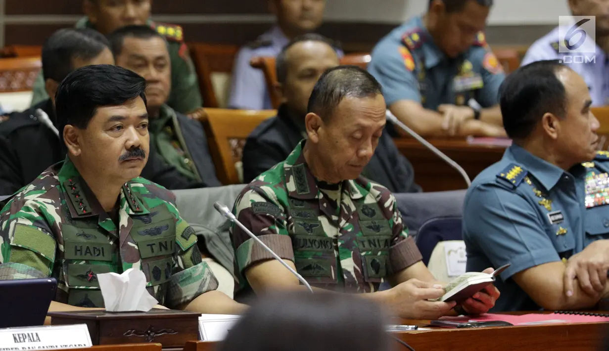 FOTO: Bahas Koopsusgab, Panglima TNI Hadi Tjahjanto Rapat dengan Komisi ...