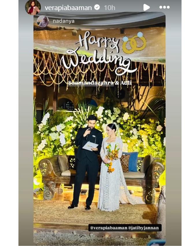 5 Potret Gaun Amanda Zahra di Resepsi Pernikahan, Anggun Bak Putri Jawa