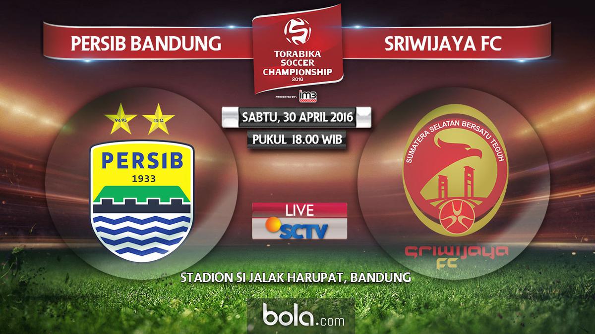 Susunan Pemain Persib Bandung Vs Sriwijaya FC - TSC 2016 Bola.com