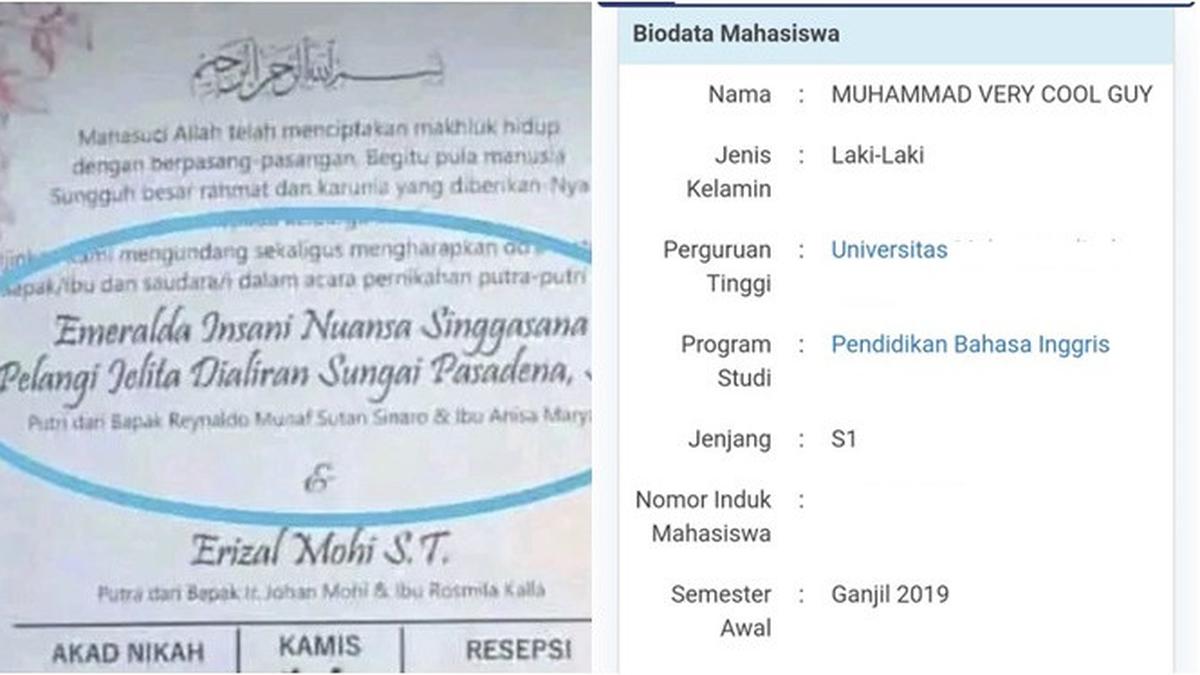 7 Nama-Nama Unik Orang Indonesia Ini Bisa Bikin Ketawa, Kreatif Banget