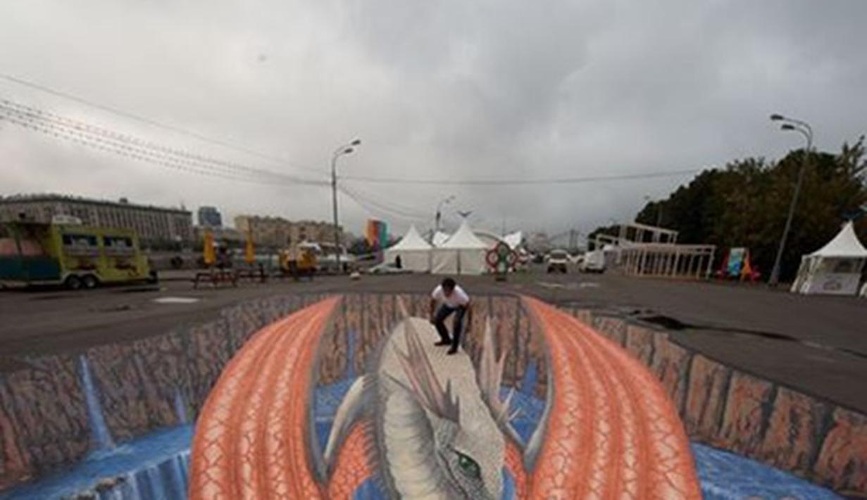 Lukisan 3D Super Keren dan Seolah Terlihat Nyata - Photo Fimela.com