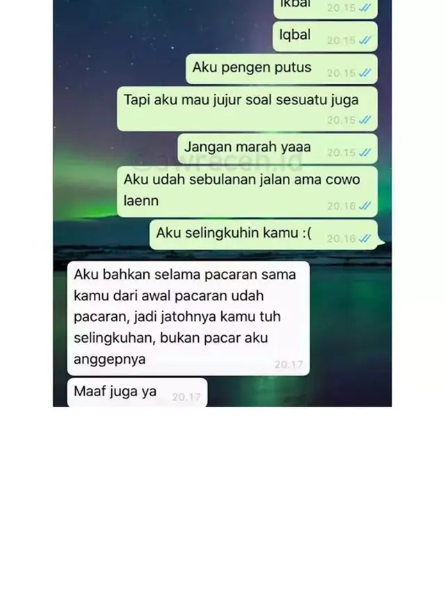 10 Chat Netizen Minta Putus dengan Pacar Ini Penuh Drama - Hot Liputan6.com