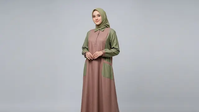 10 Rekomendasi Model Gamis Bahan Linen dengan Potongan Lurus Kekinian ...