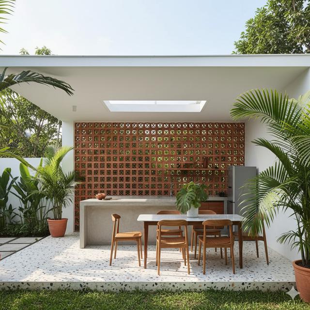 10 Model Teras Rumah Minimalis Menyatu dengan Dapur Outdoor Gaya ...