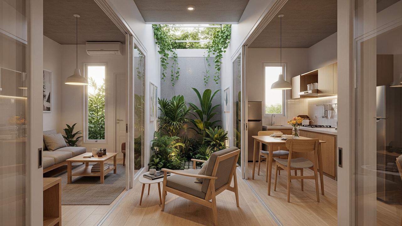 6 Model Desain Rumah Mini dengan Atrium Kecil, Cocok untuk Lahan Sempit