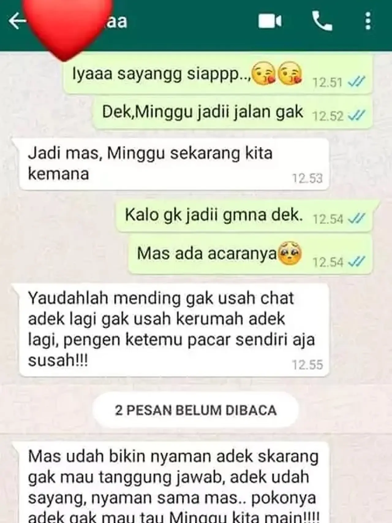 9 Chat Orang Pacaran Ini Buat Gemas dan Kesal, Selalu Salah - Hot ...