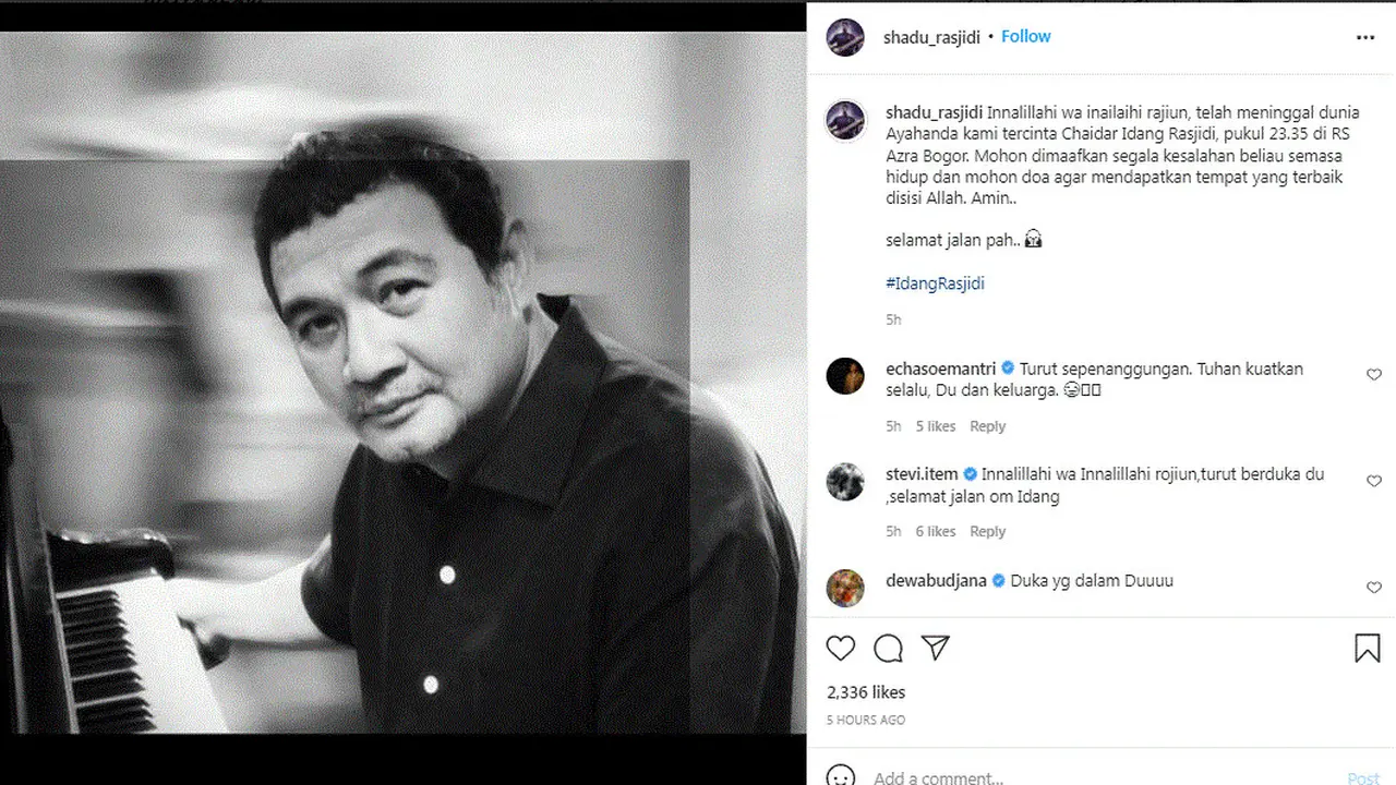 Idang Rasjidi Meninggal Dunia, Warganet: Selamat Jalan Legend - Tekno ...