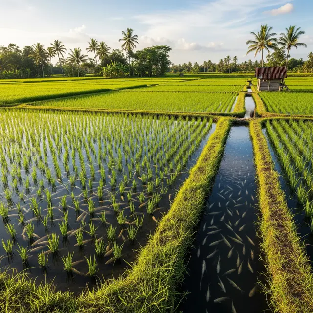 7 Ide Ternak Ikan dan Sawah dalam Satu Lahan, Panen Padi dan Ikan Sekaligus