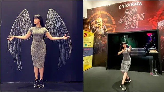 6 Potret Marcella Simon Main ke Satria Dewa Studio, Tampil dengan Rambut Berponi - Hot Liputan6.com