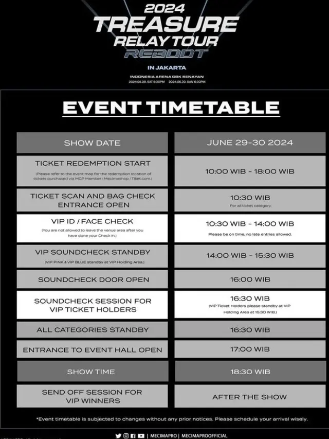 Penting! Panduan Nonton Konser TREASURE di Jakarta, Ini Penukaran Tiket ...