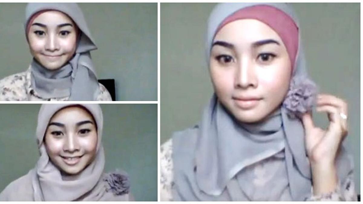 Tutorial Hijab Segi Empat Untuk Wajah Bulat