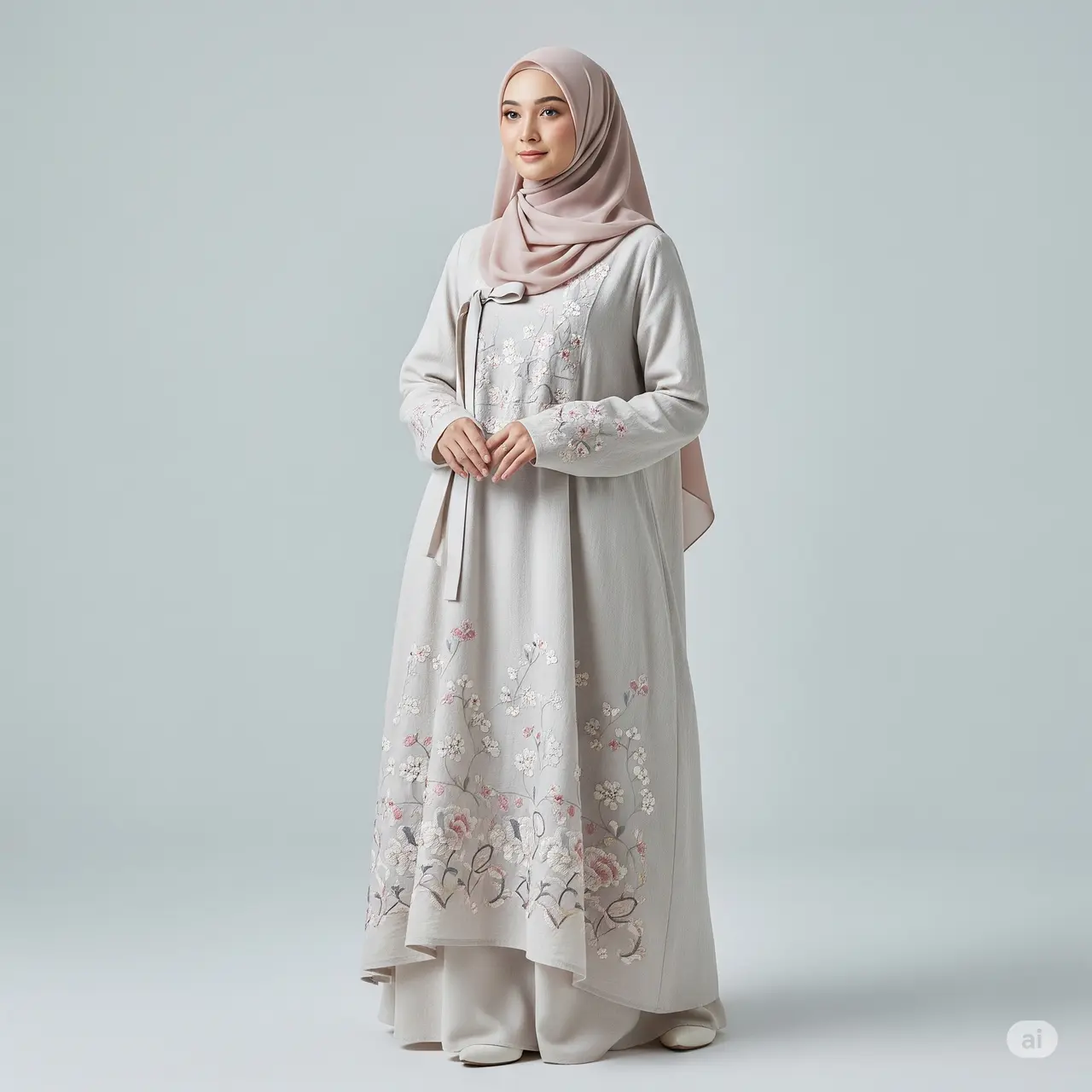 9 Model Baju Gamis Motif Bunga Terbaru yang Wajib Kamu Coba di Tahun ...