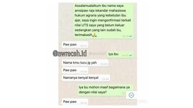 10 Chat Murid dengan Guru Ini Isinya Bikin Geleng Kepala - Hot Liputan6.com