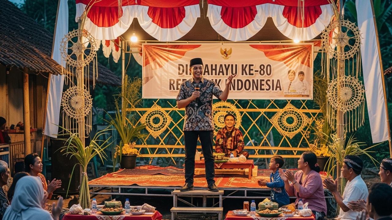 7 Contoh Sambutan Ketua RT Malam Tirakatan 17 Agustus Singkat Penuh Makna