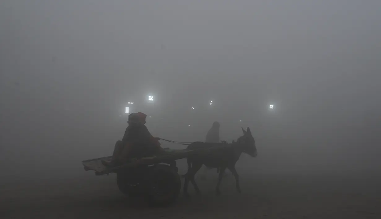 Kabut Tebal Melanda Lahore di Pakistan - Foto Liputan6.com