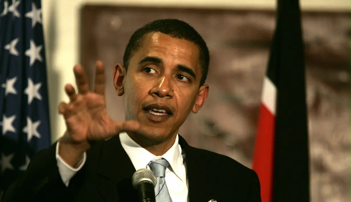 Gaya Obama Berpidato Sebelum Jadi Presiden - Foto Liputan6.com