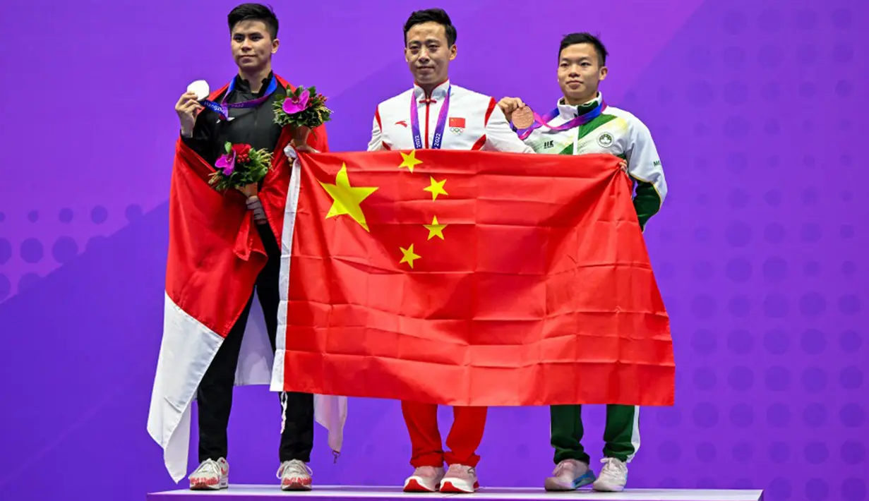 Aksi Edgar Xavier Marvelo Saat Raih Perak Cabang Wushu Asian Games 2023 ...