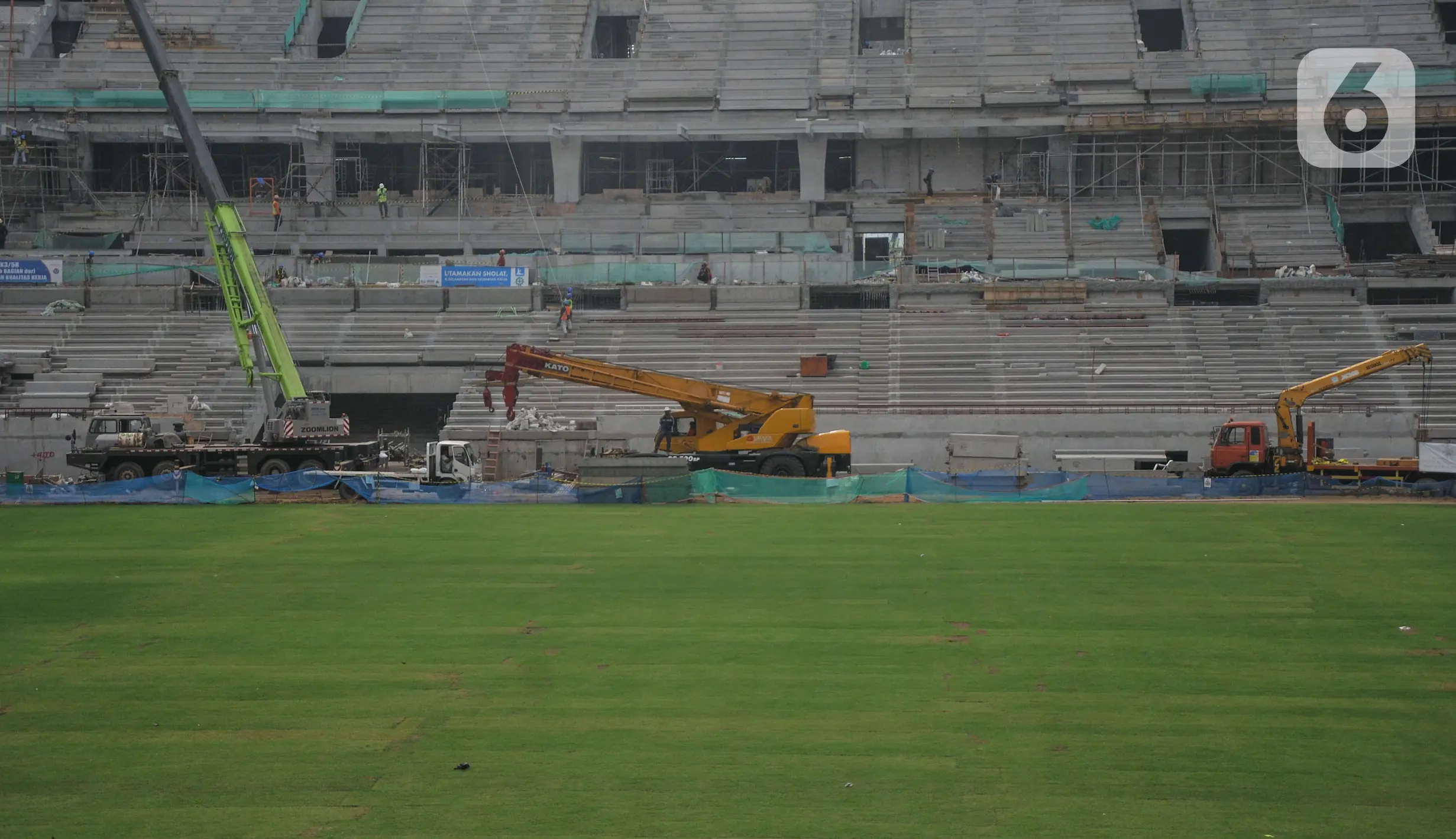 FOTO: Melihat Lebih Dekat Rumput Hybrid di Jakarta International ...