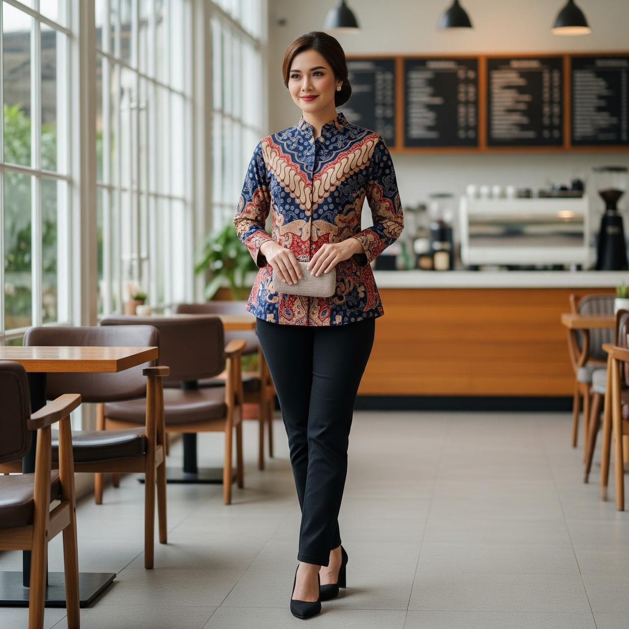 9 Model Atasan Batik Wanita Cocok untuk Acara Formal dan Informal ...