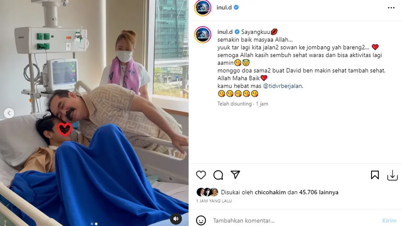 David Ozora Korban Penganiayaan Tertawa saat Pegang Kumis dan Dipeluk Adam Suseno Suami Inul ...